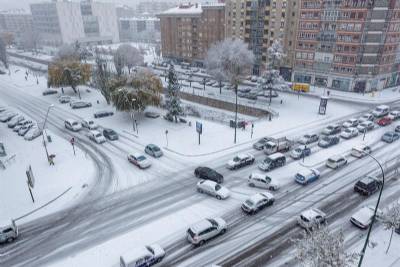 Snow is causing havoc in Northern Spain